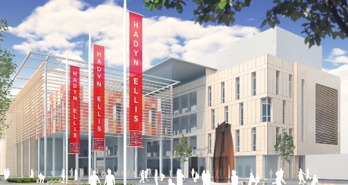 Cardiff University’s flagship new research building nears completion