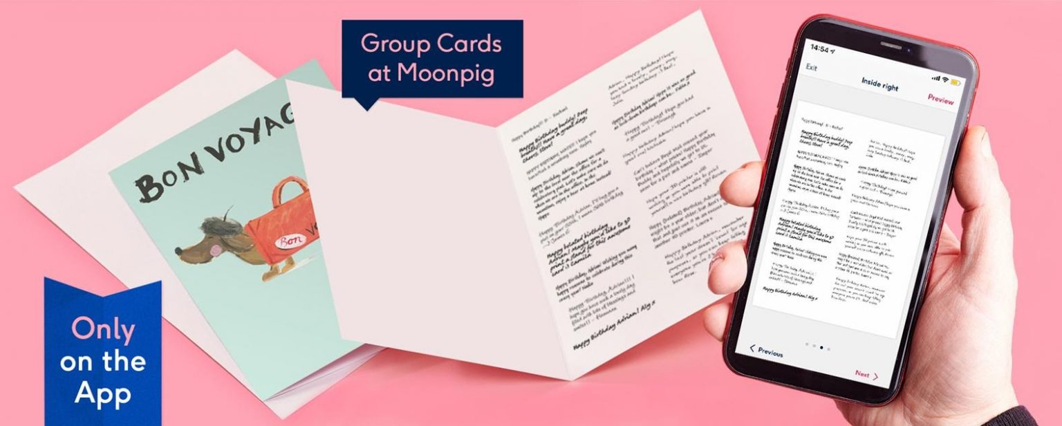 Moonpig Launches New Group Card Function - Industry News
