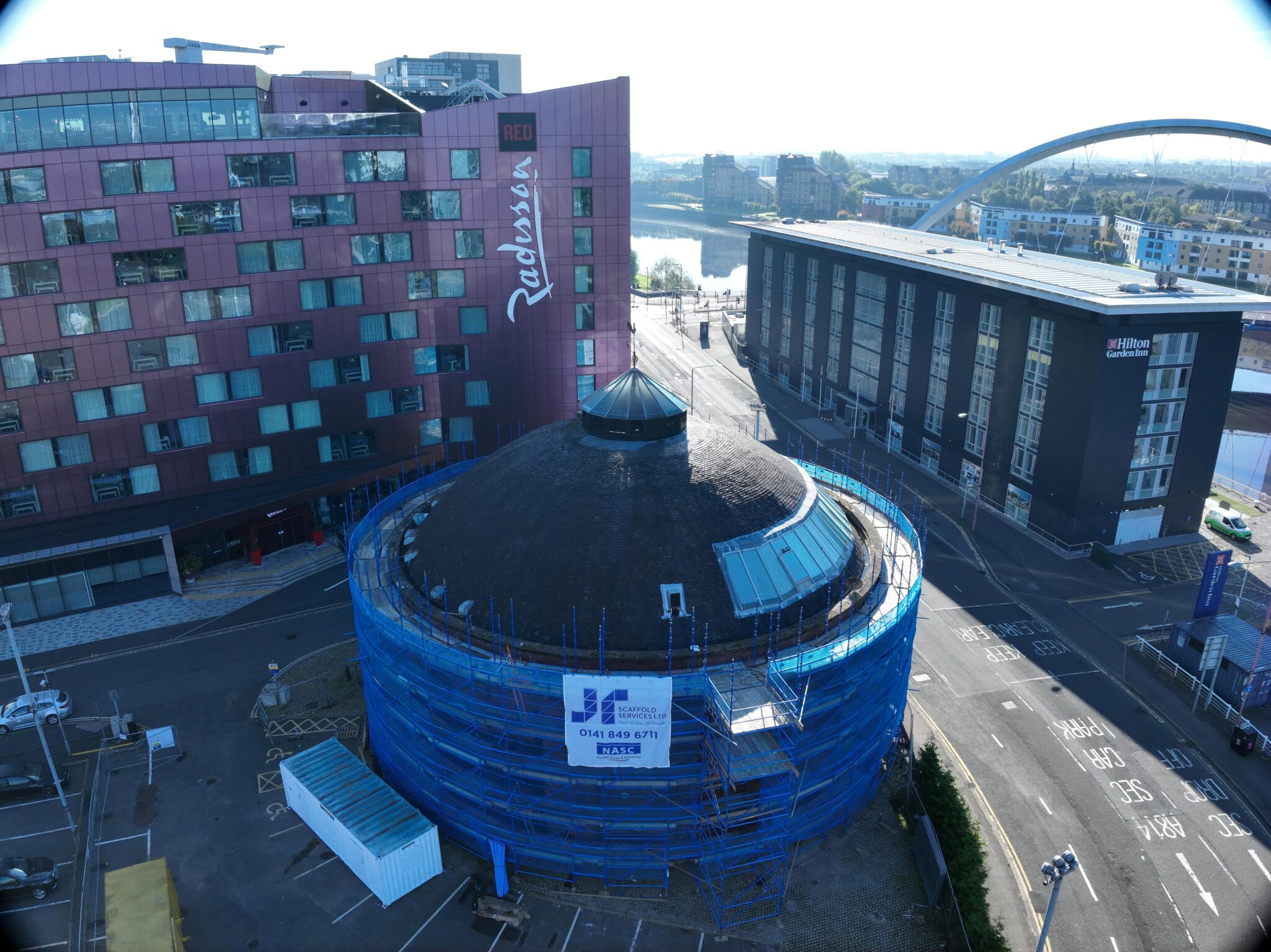 Scaffolding helps iconic Glasgow building restoration to take shape ...