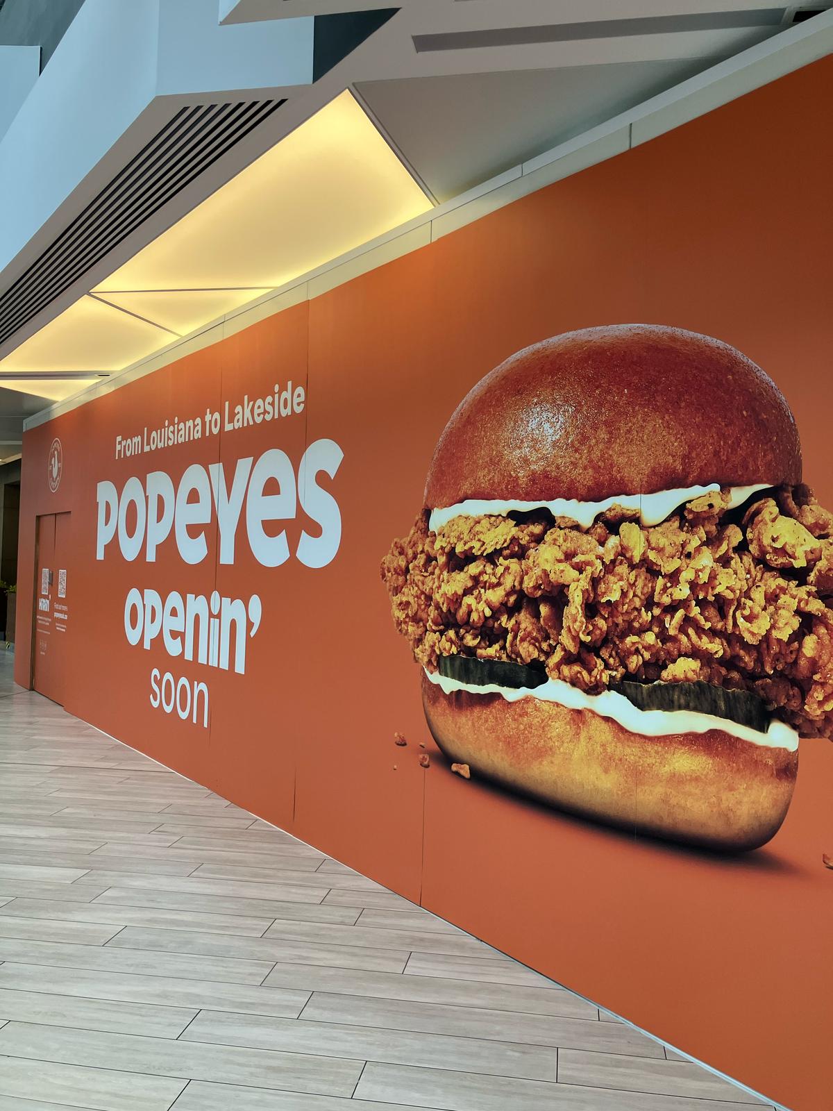 Lakeside Shopping Centre expands F&B with Popeyes® opening - Industry News